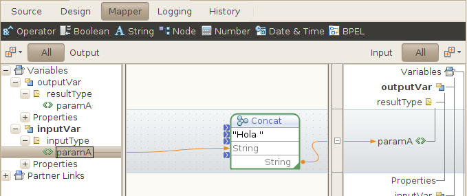 Ejercicios de Orquestación de servicios BPEL